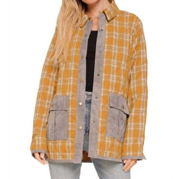 Hem & Thread | Jackets & Coats | New Hem Thread Quilted Plaid Jacket In ...